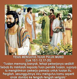 Yesus Mengutus Tujuh Puluh Murid – SSCC Indonesia Inspirasi